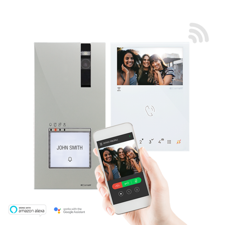 Video domofonski komplet za 1-družinsko hišo z WiFi, Comelit z ...
